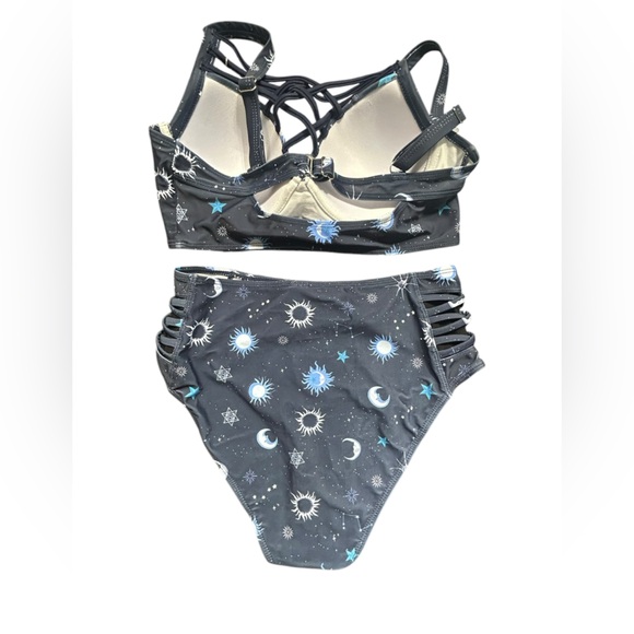 JMSUN | Swim | Jmsun Cosmic Underwire Sun Star Moon Lattice High ...